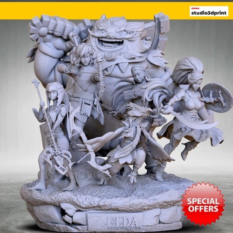 The Legend of Zelda Diorama - STL 3D print files
