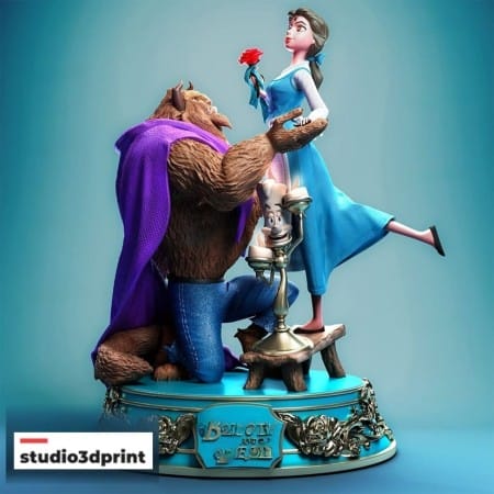 Beauty and the Beast - STL 3D print files