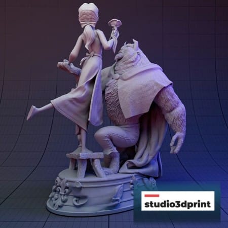 Beauty and the Beast - STL 3D print files