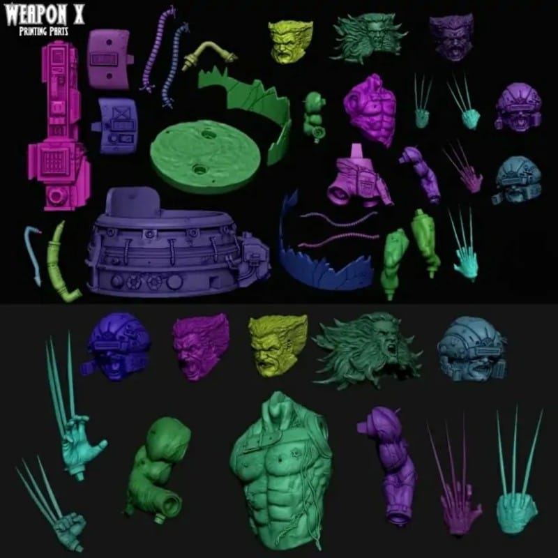 Weapon X Wolverine - STL 3D print files