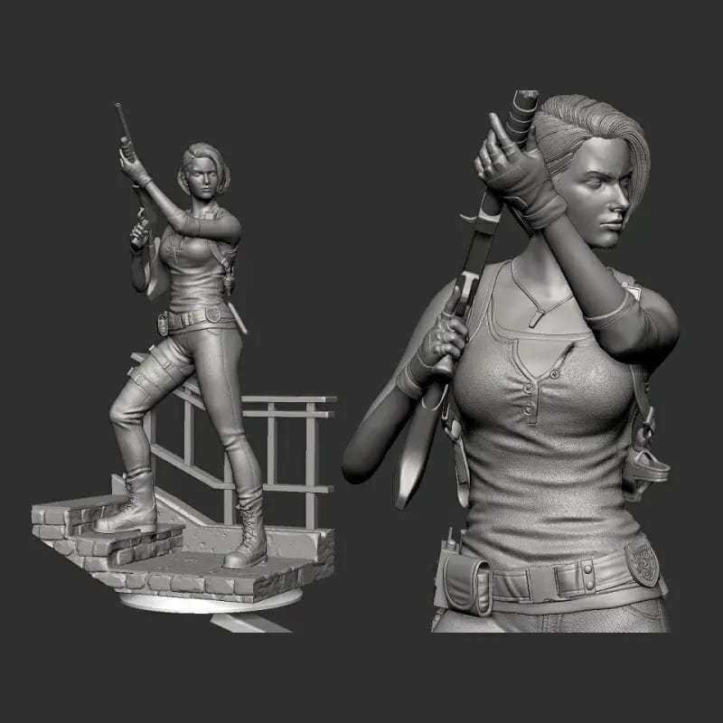 Jill Valentine Resident Evil - STL Files for 3D Print