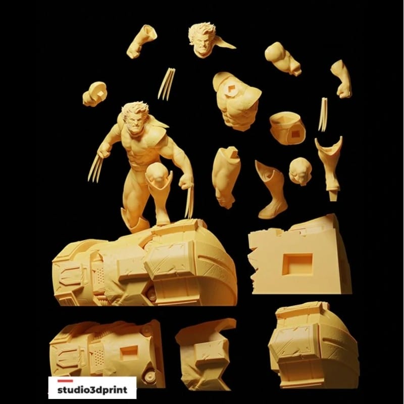 Wolverine vs Sentinel - STL 3D print files