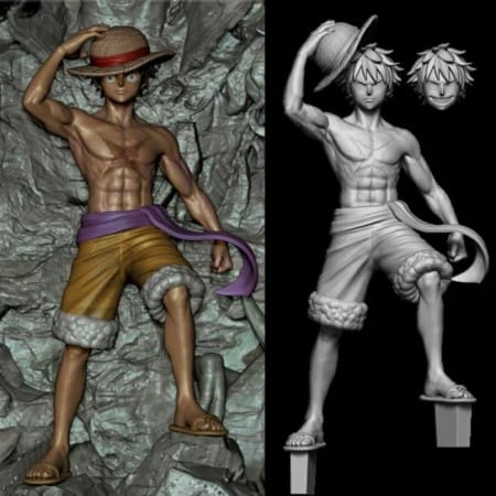 Luffy Legend One Piece - STL 3D print files