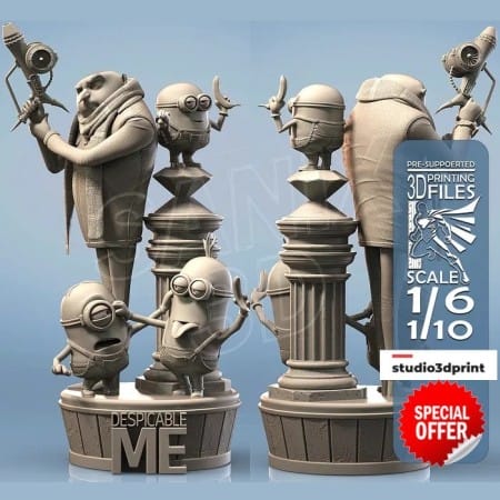 Gru: mi villano favorito - STL 3D print files