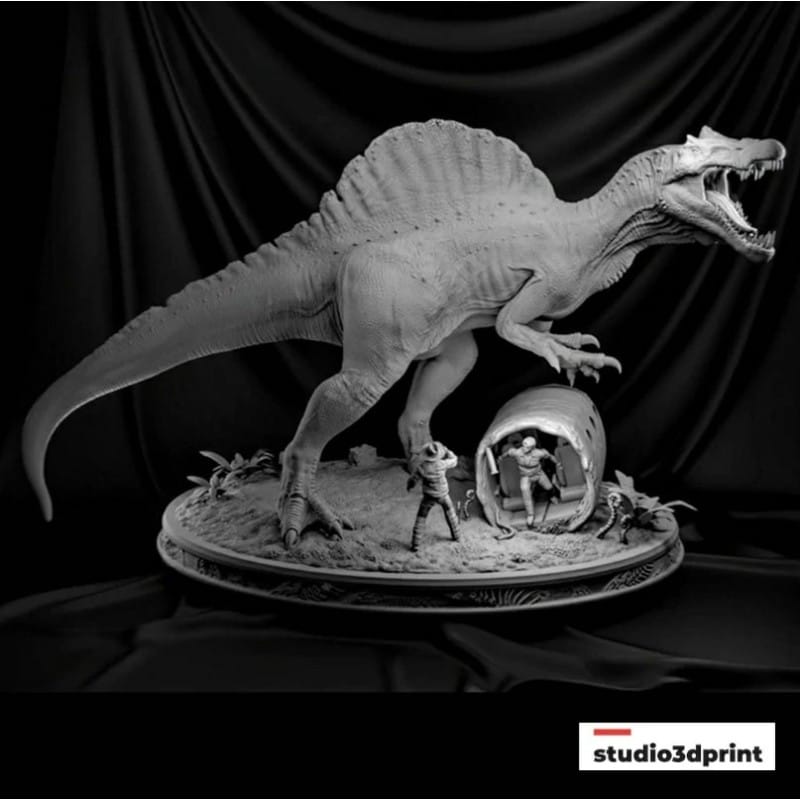 Spinosaurus diorama Jurassic Park- STL 3D print files
