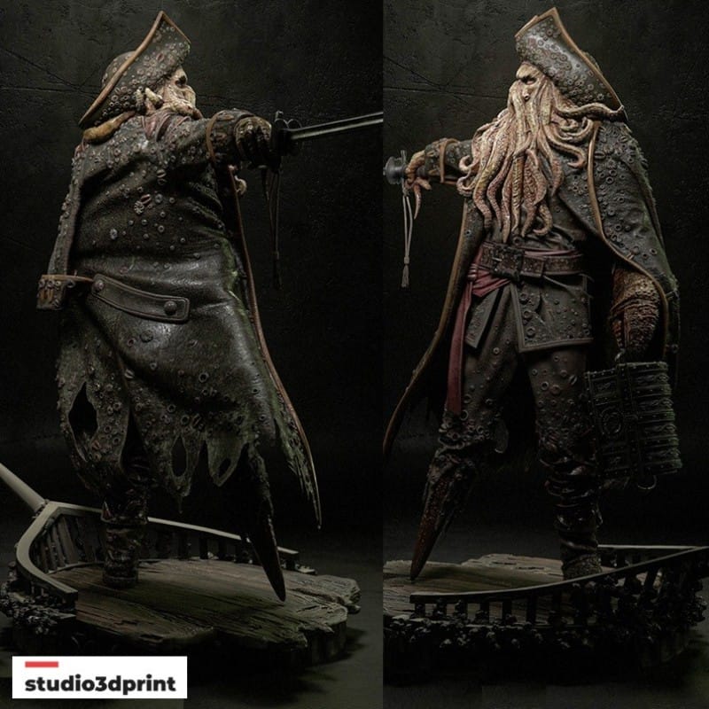Davy Jones Pirates of the Caribbean - STL 3D print files