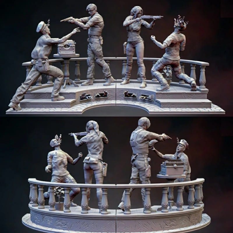 Resident Evil 2 Diorama - STL 3D print files