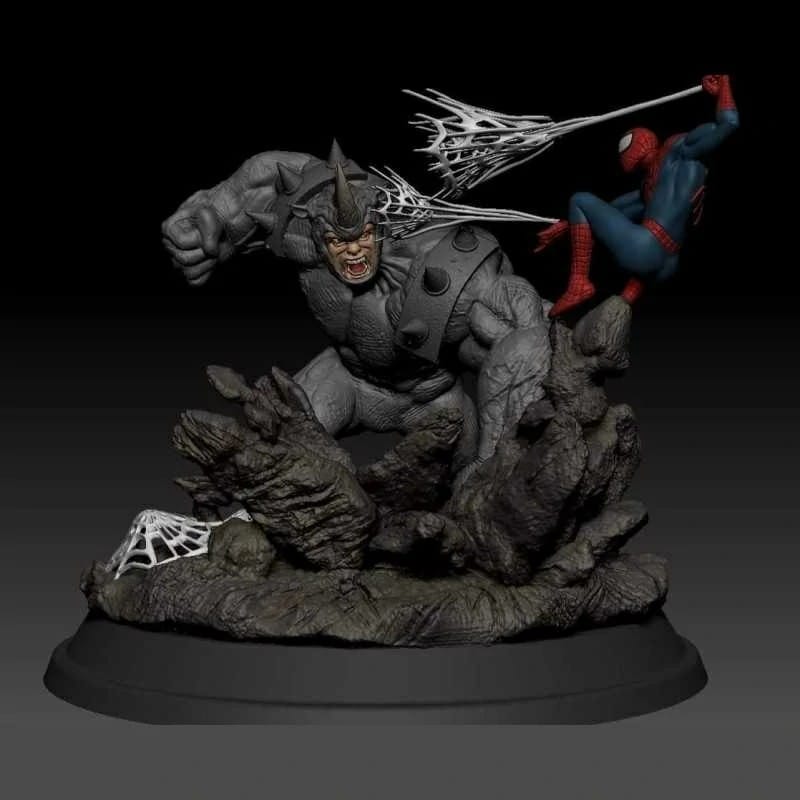 Spider-man vs Rhino - STL 3D print files