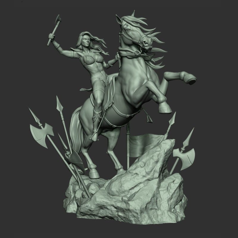 Red Sonja Horse - STL 3D print files