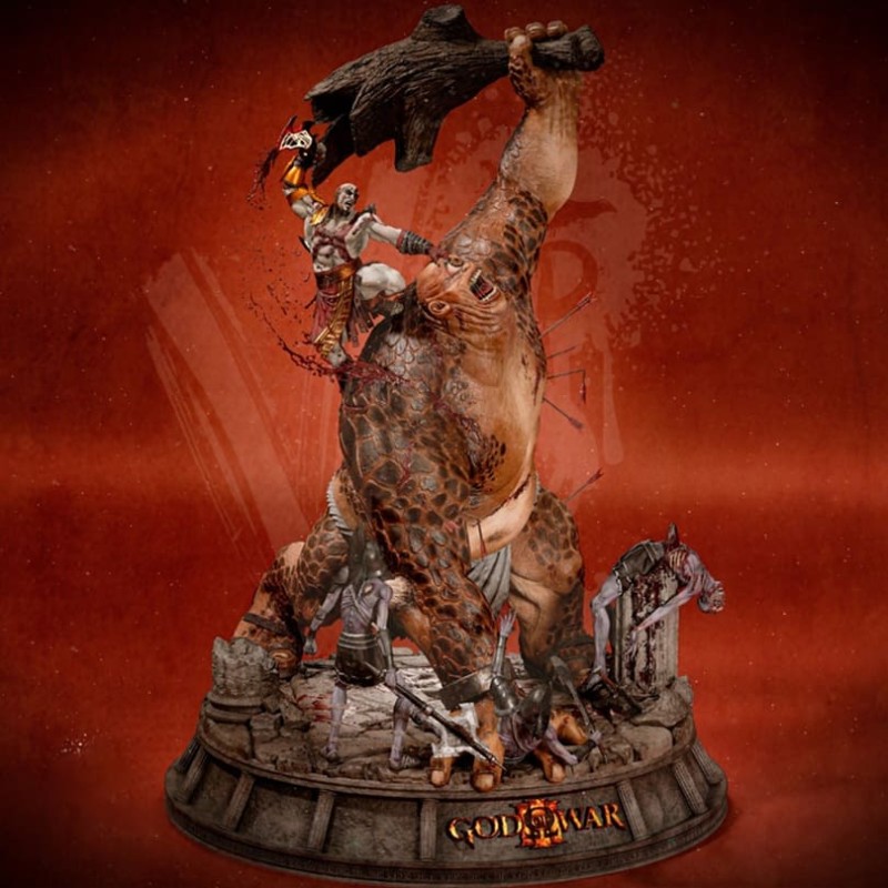 Kratos vs Cyclops God of War III - STL 3D print files
