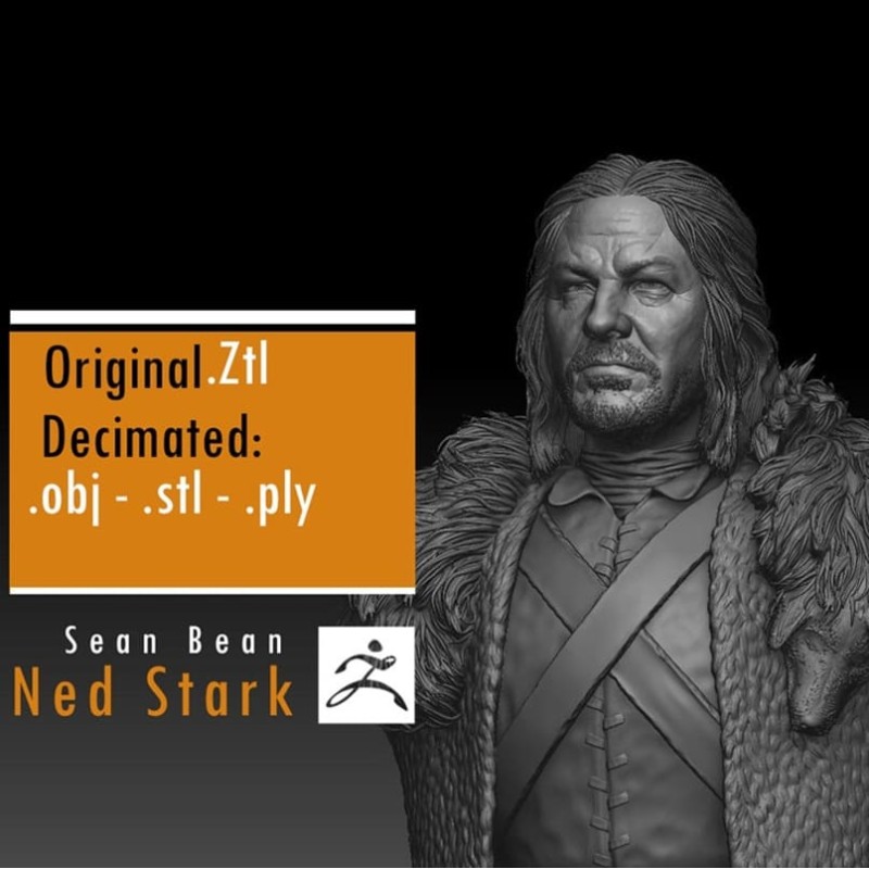 Ned Stark Game of Thrones - STL 3D print files