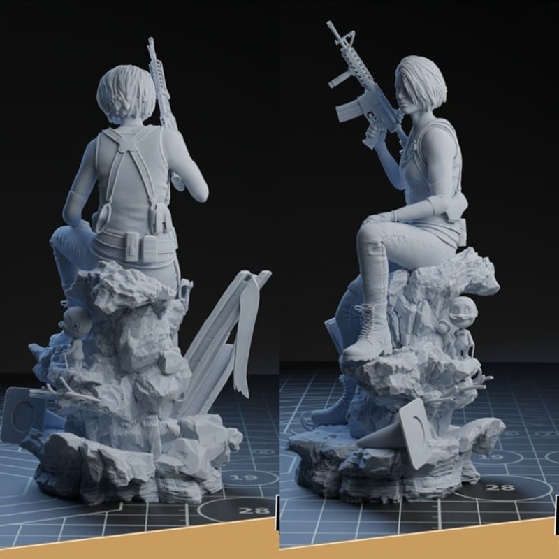 Jill Valentine Resident Evil - STL 3D print files
