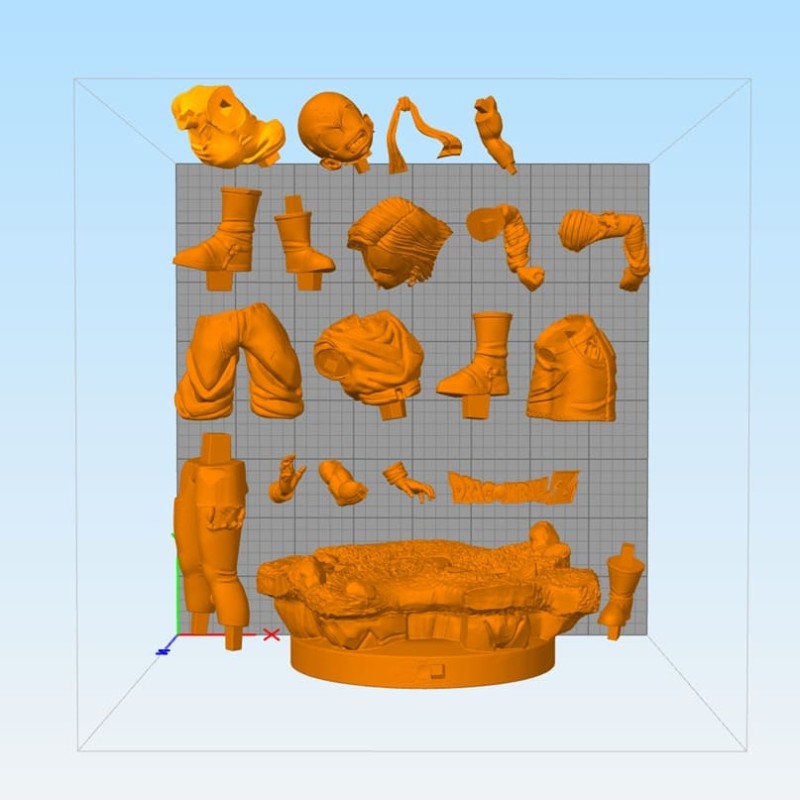 Krilin y Androide 18 - STL 3D print files