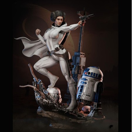 Leila y R2-D2 - STL 3D print files