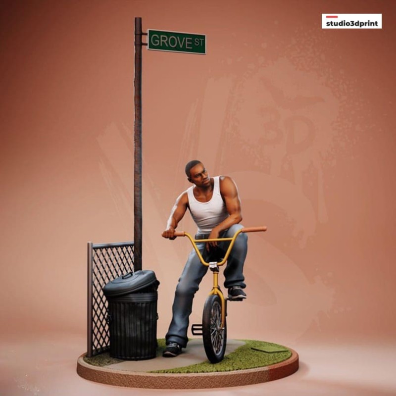 CJ GTA San Andreas - STL 3D print files