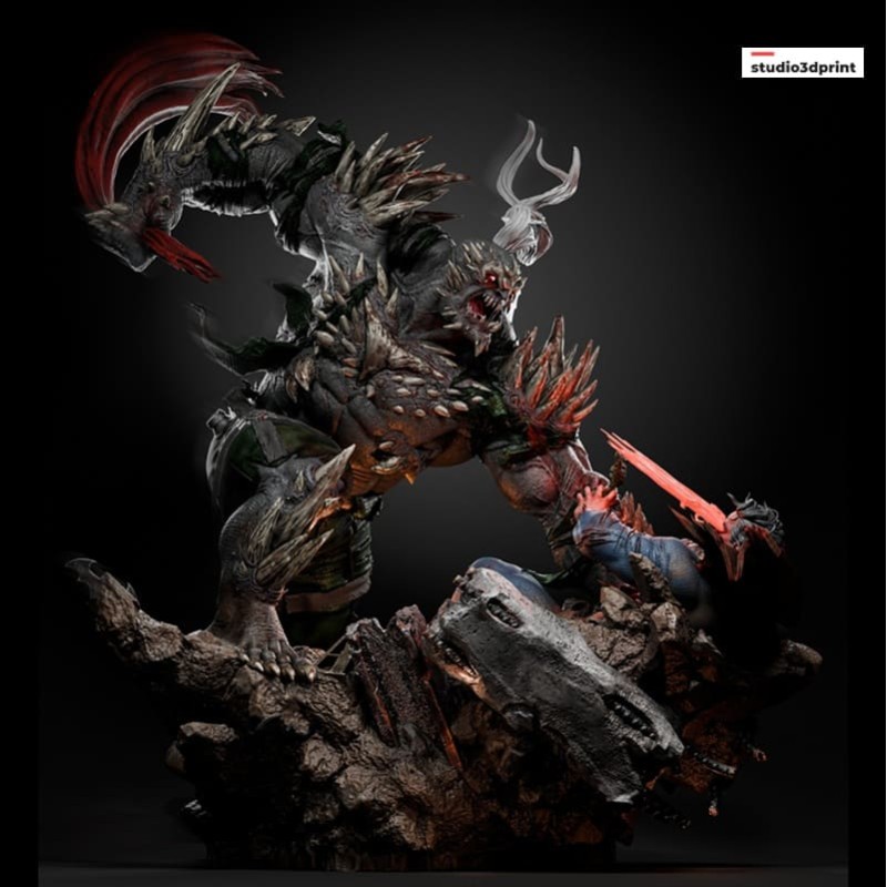 Doomsday vs Superman - STL 3D print files