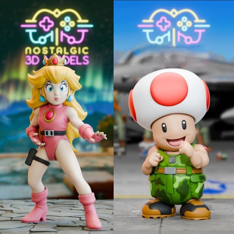 Mario Bros Street Fighter - STL 3D print files