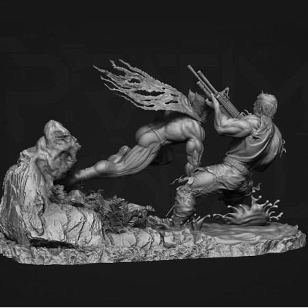 Wolverine vs Punisher - STL 3D print files