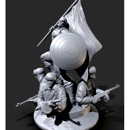 Captain America Avengers - STL 3D print files