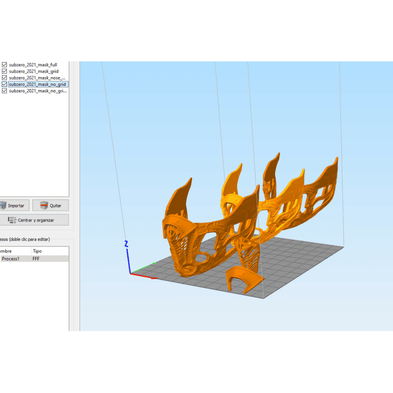 Sub-Zero mask 2021 - STL 3D print files