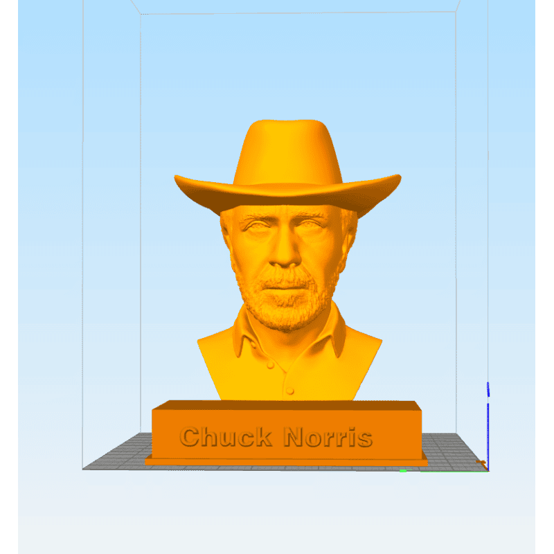 Chuck Norris bust - STL 3D print files