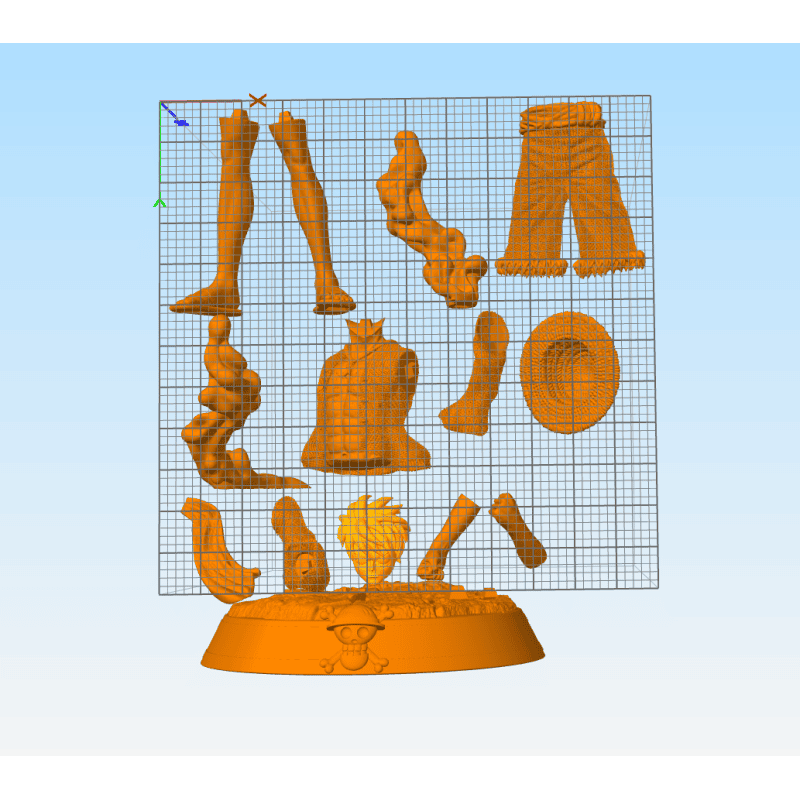 Monkey D Luffy One Piece - STL Files for 3D Print