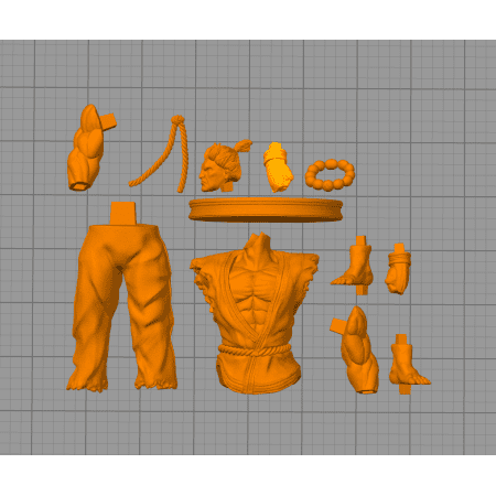 Akuma V2 Street Fighter - STL 3D print files