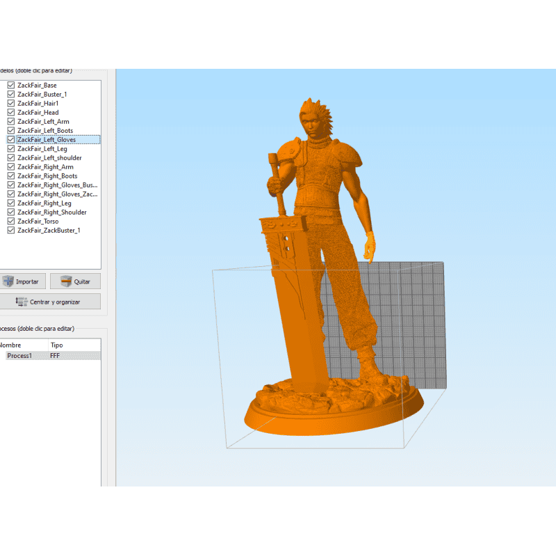 Zack Fair Final Fantasy - STL 3D print files