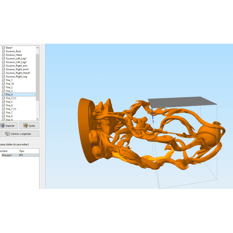Escanor Fan Model - STL 3D print files
