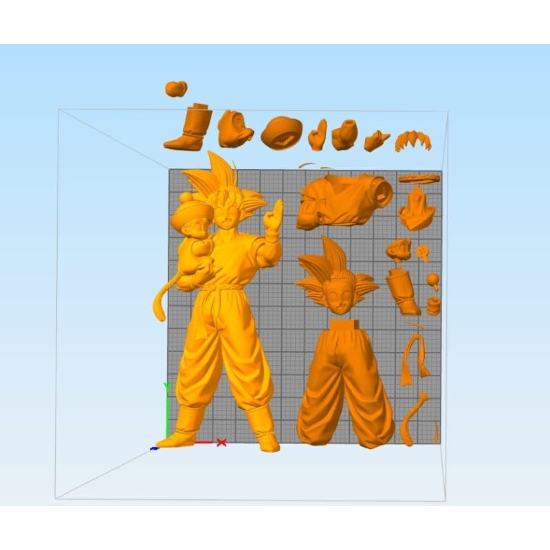 Goku and Gohan - STL 3D print files