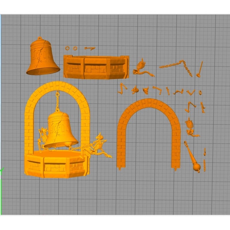 ACDC Hells Bells Legends of Rock - STL 3D print files