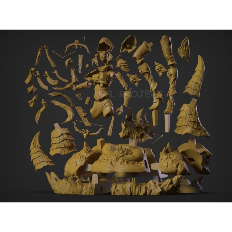 Demon Hunter - STL 3D print files