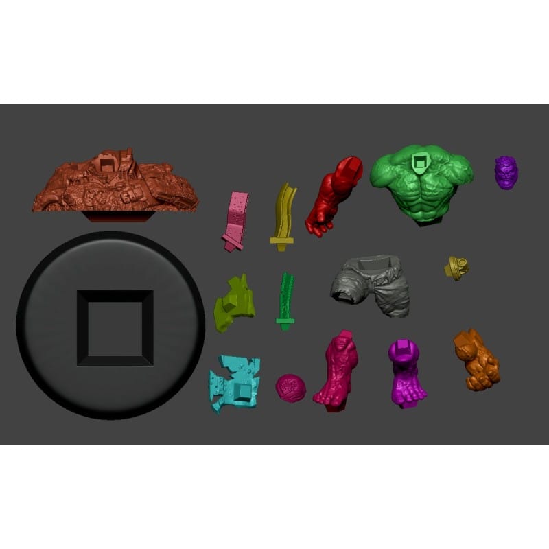 Hulk vs Hulkbuster - STL 3D print files