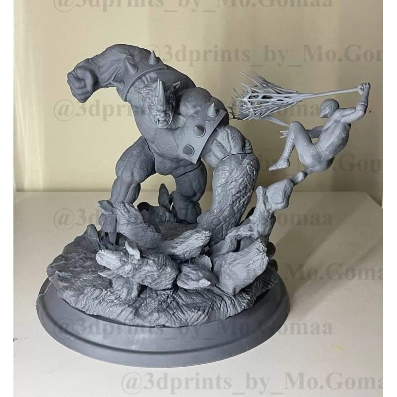 Spider-man vs Rhino - STL 3D print files