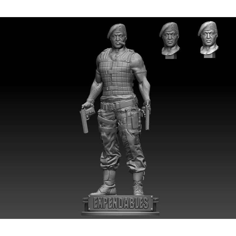 The Expendables Barney Ross - STL 3D print files