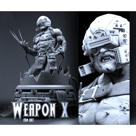 Weapon X Wolverine - STL 3D print files