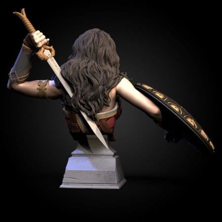 WonderWoman Bust - STL 3D print files