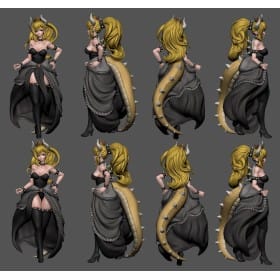 Battle Axe Bowsette - STL 3D print files