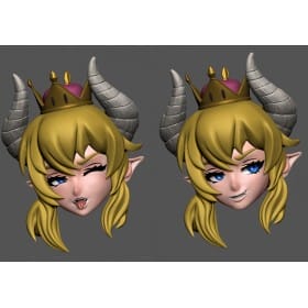 Battle Axe Bowsette - STL 3D print files