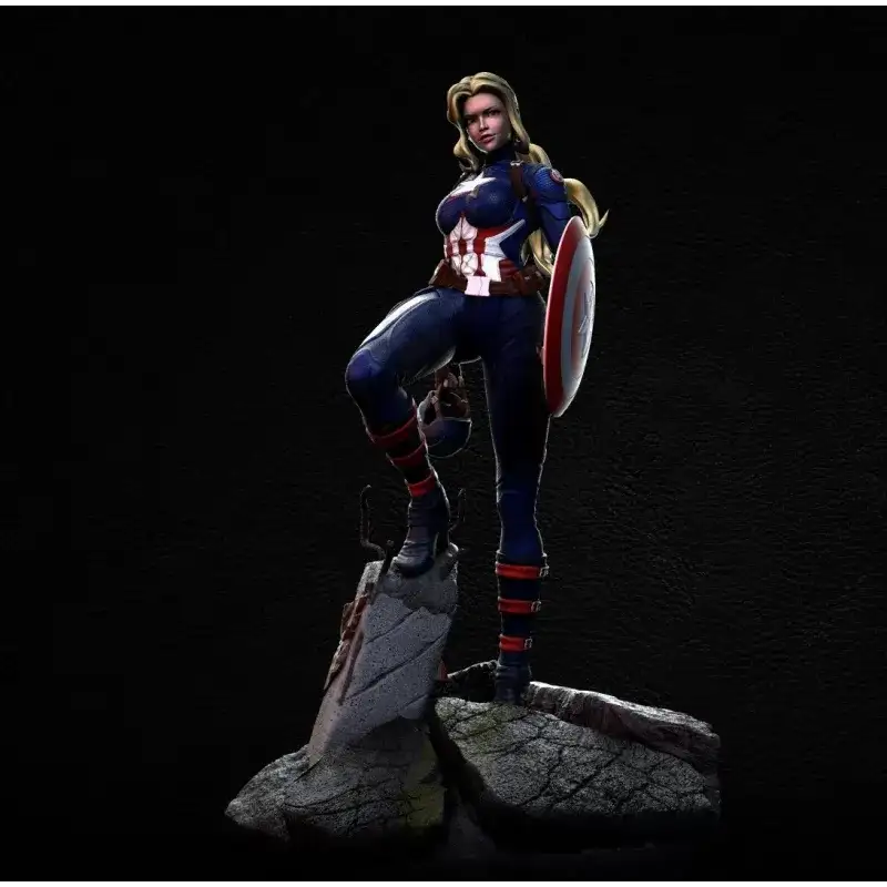 She Captain America - STL 3D print files