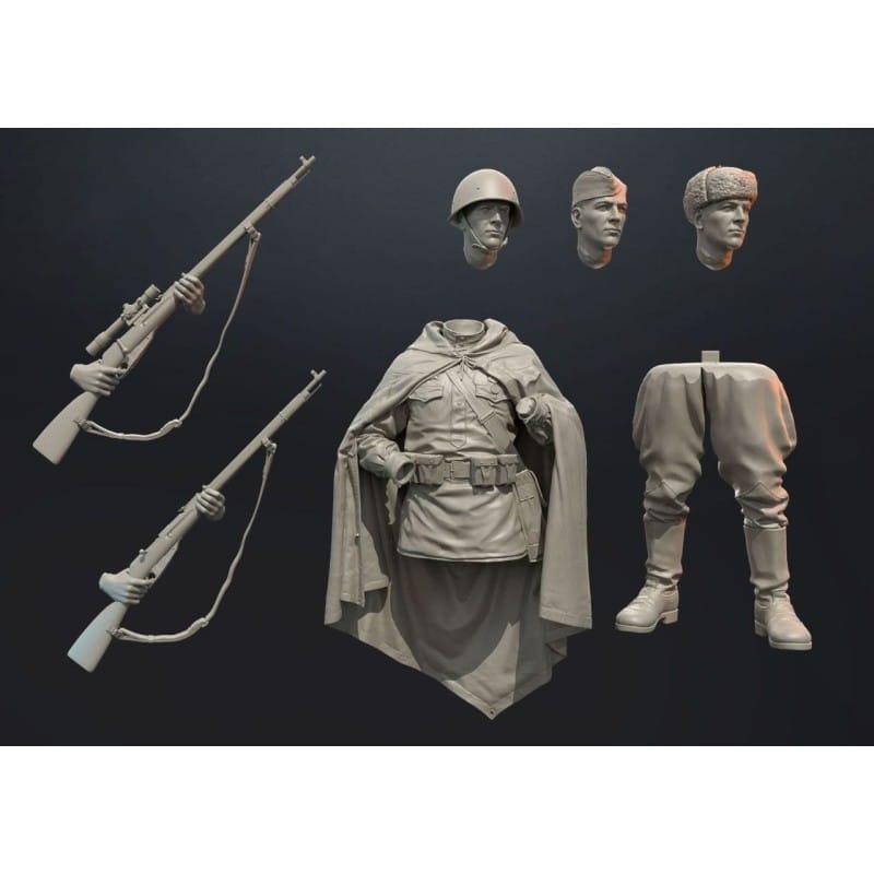 Russian Soldier WW2 - STL 3D print files