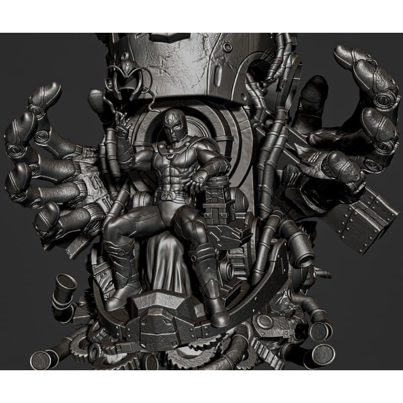 Magneto on Throne - STL 3D print files