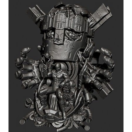 Magneto on Throne - STL 3D print files