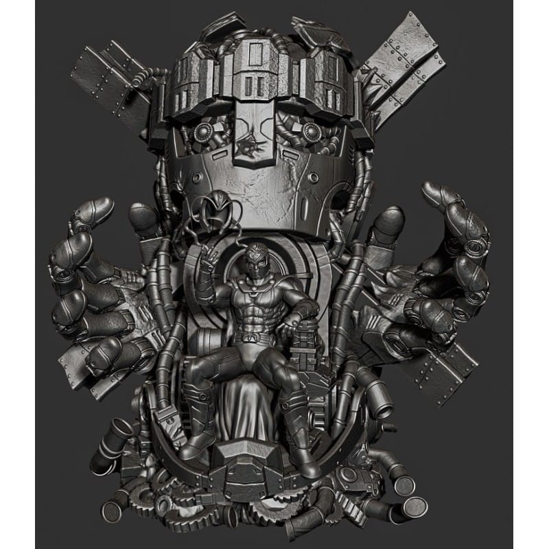Magneto on Throne - STL 3D print files