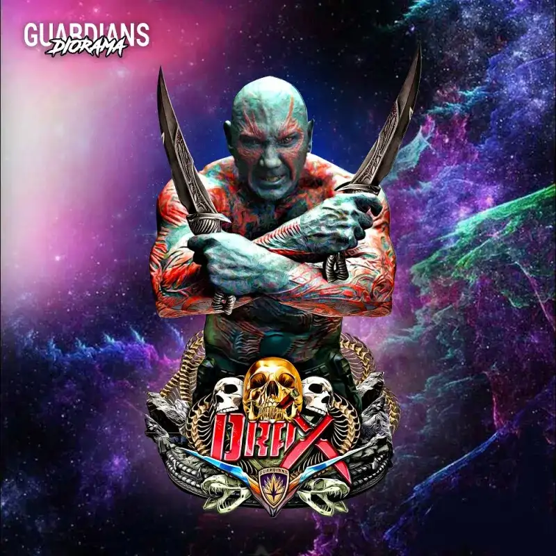Drax Bust - STL 3D print files