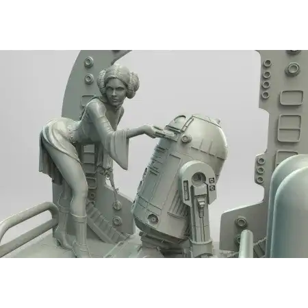 Princess Leia and R2D2 - STL 3D print files