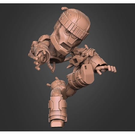 X-Men vs Sentinel Chibi Diorama - STL 3D print files