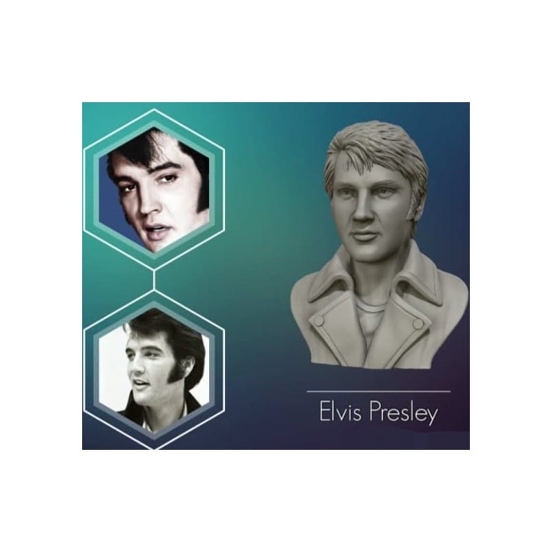 Elvis Bust - STL 3D print files