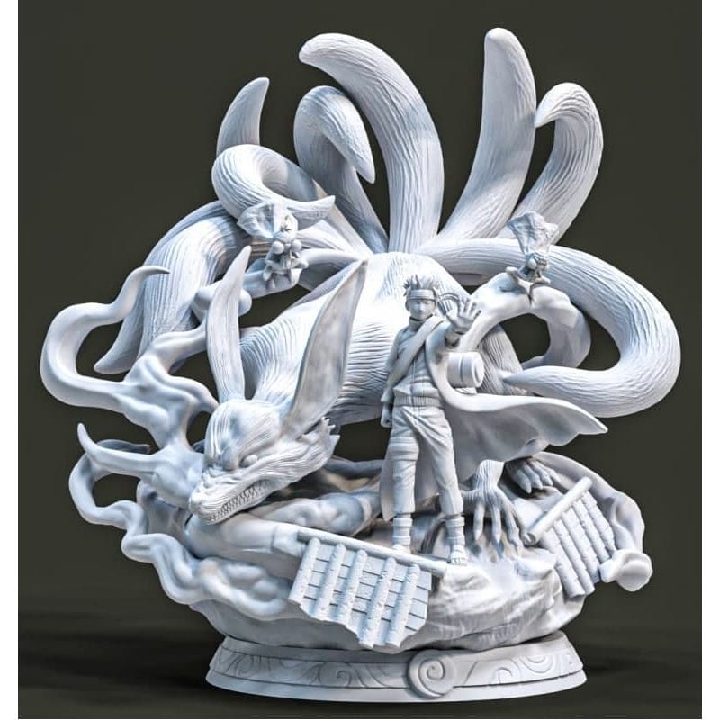 Naruto and Kyubi - STL 3D print files