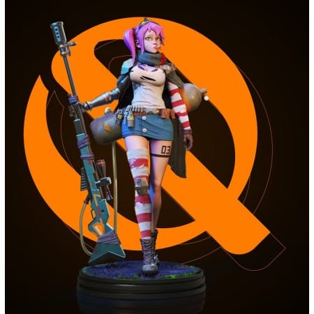 War Girl Sniper + NSFW - STL 3D print files